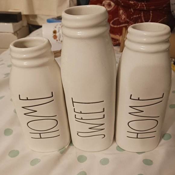 Rae Dunn | Accents | Rae Dunn Home Sweet Home Milk Bottles | Poshmark